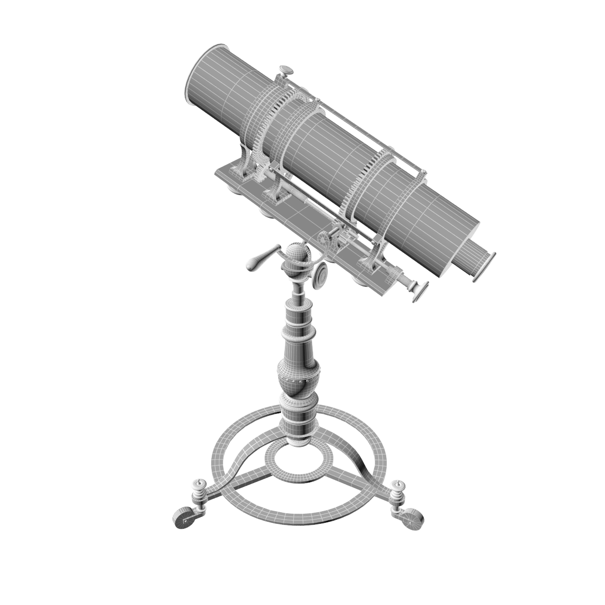 3D brass kaleidoscope model - TurboSquid 1404529