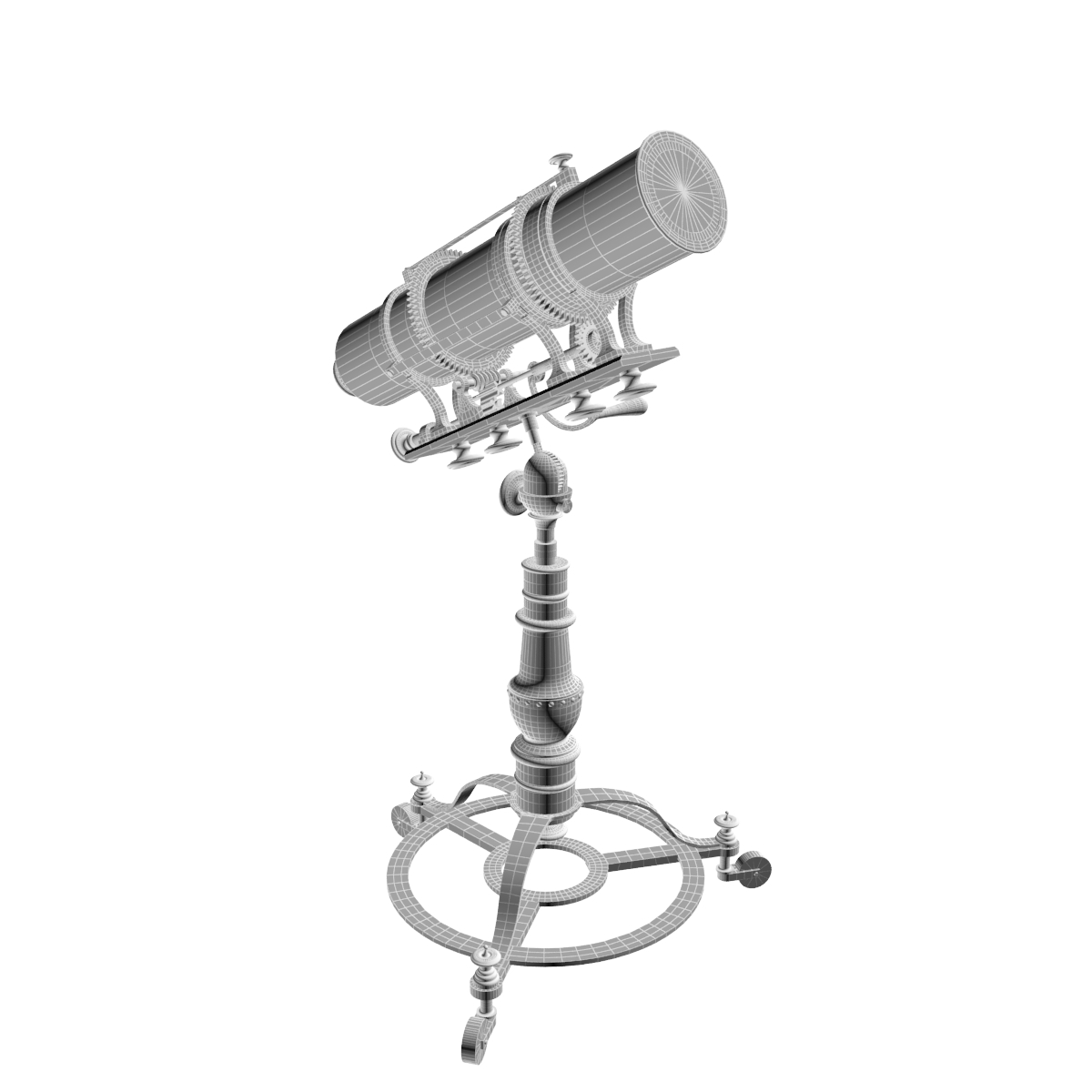 3D brass kaleidoscope model - TurboSquid 1404529