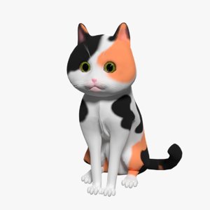 Cartoon Cat Blender Models for Download | TurboSquid