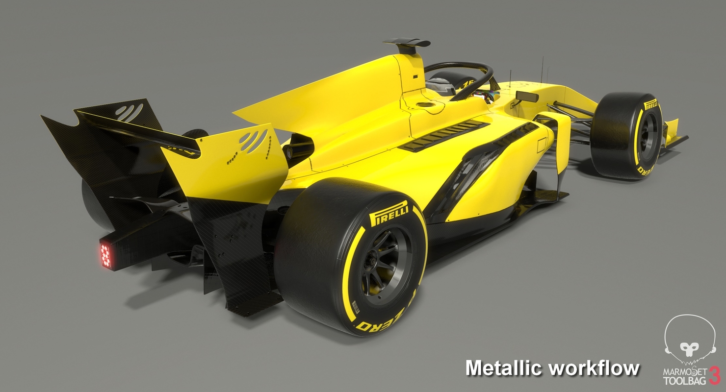 Fórmula 2 Dallara F2 Temporada 2019 Race Car Modelo 3D - TurboSquid 1404645