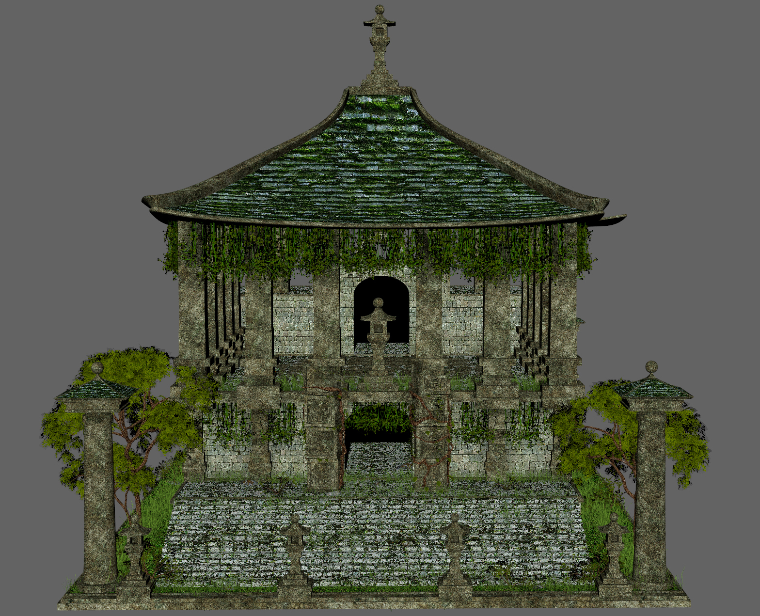 Temple ruins 3D model - TurboSquid 1404658