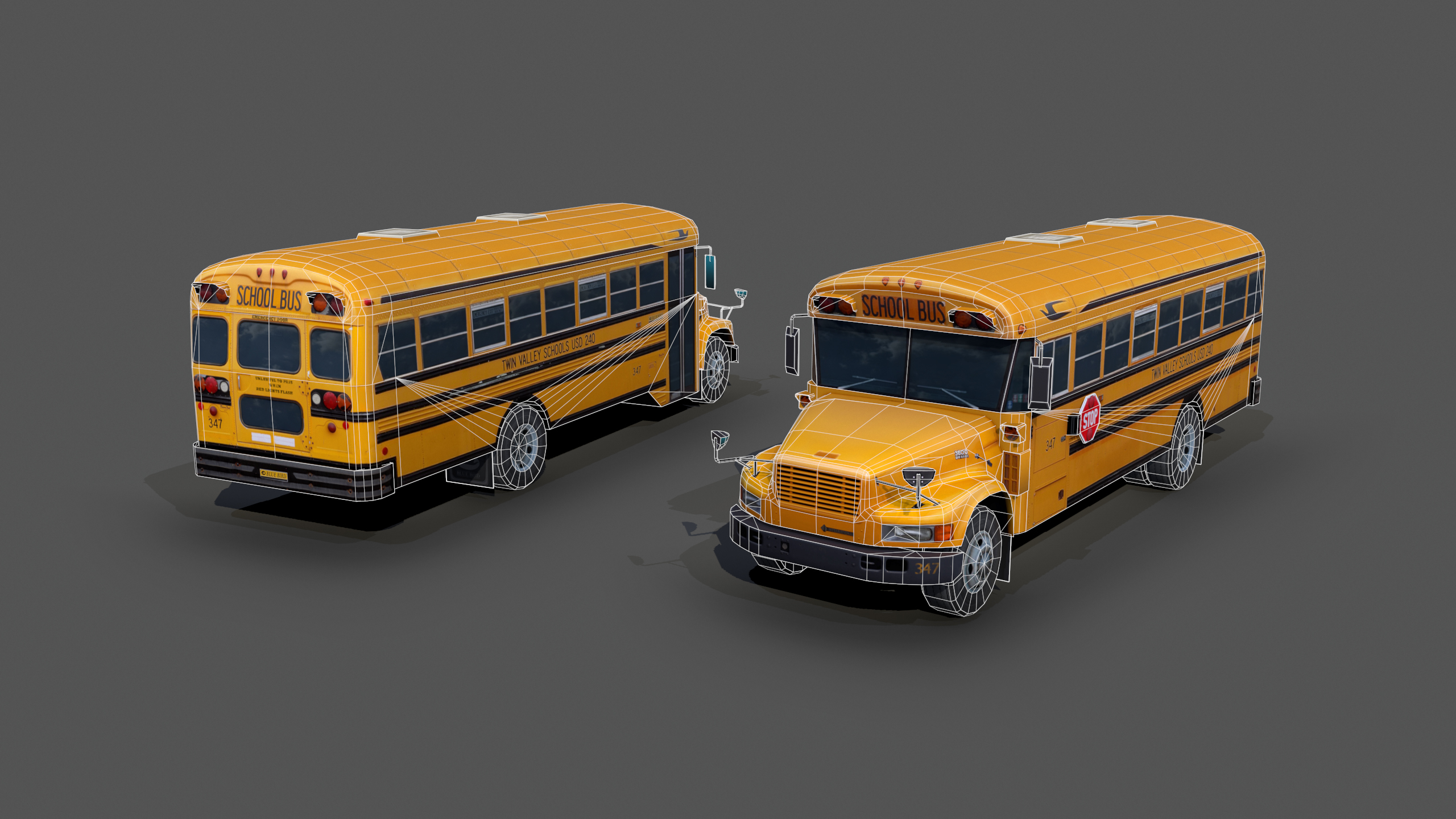 3D model international 3800 school bus - TurboSquid 1385975