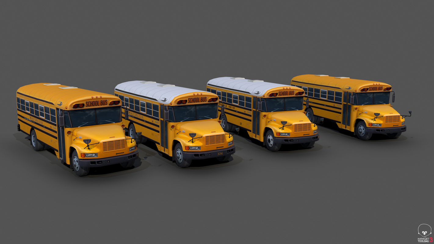 3D model international 3800 school bus - TurboSquid 1385975