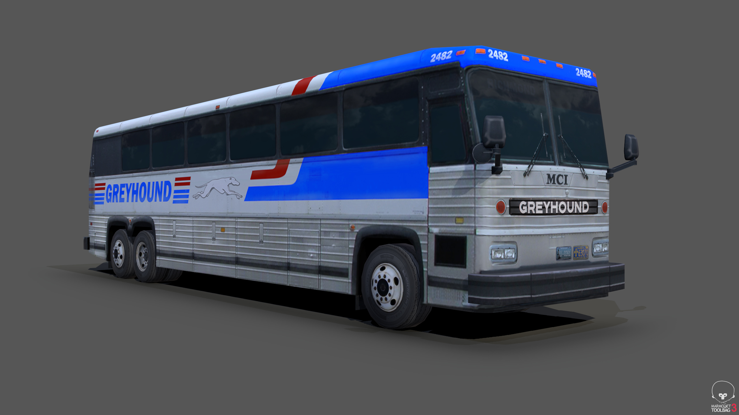 Mci mc-12 coach bus 3D model - TurboSquid 1389724