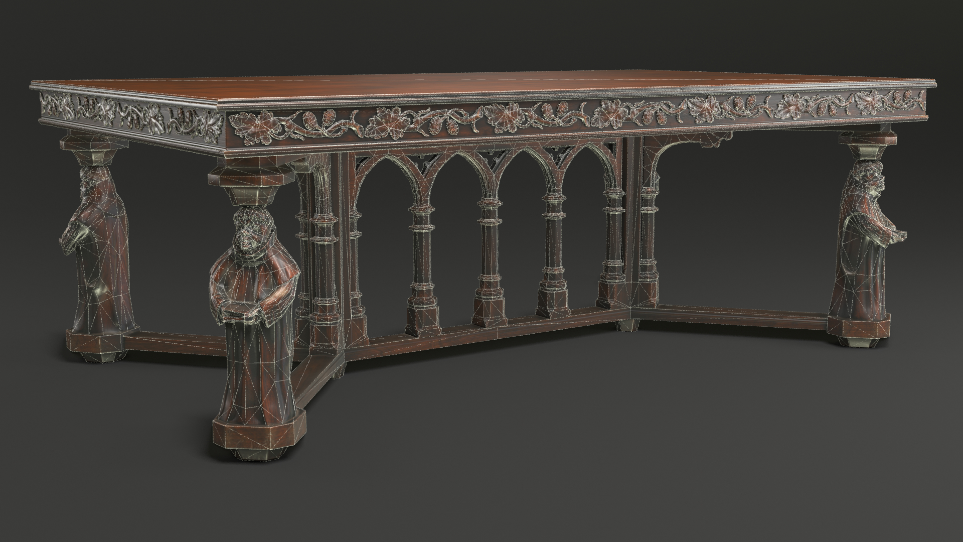 modelo 3d Mesa gótica modelo de juego. - TurboSquid 1404989