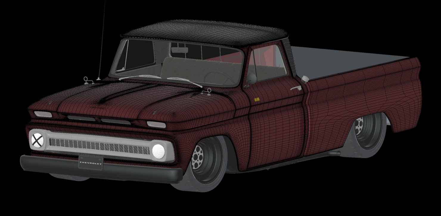 Chevrolet c10 pickup lowrider 3D model - TurboSquid 1405024