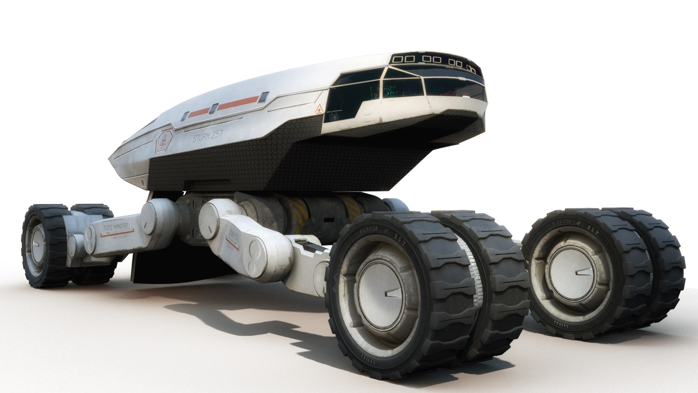 3D science fiction cargo vehicle model - TurboSquid 1403892