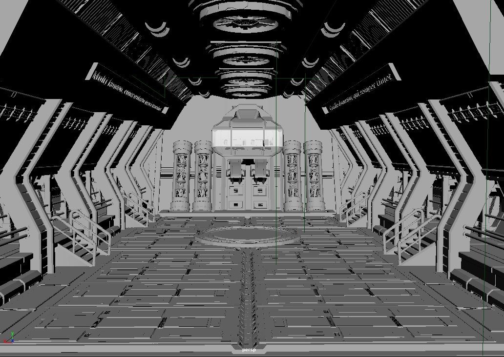 3D sci fi hangar - TurboSquid 1405137