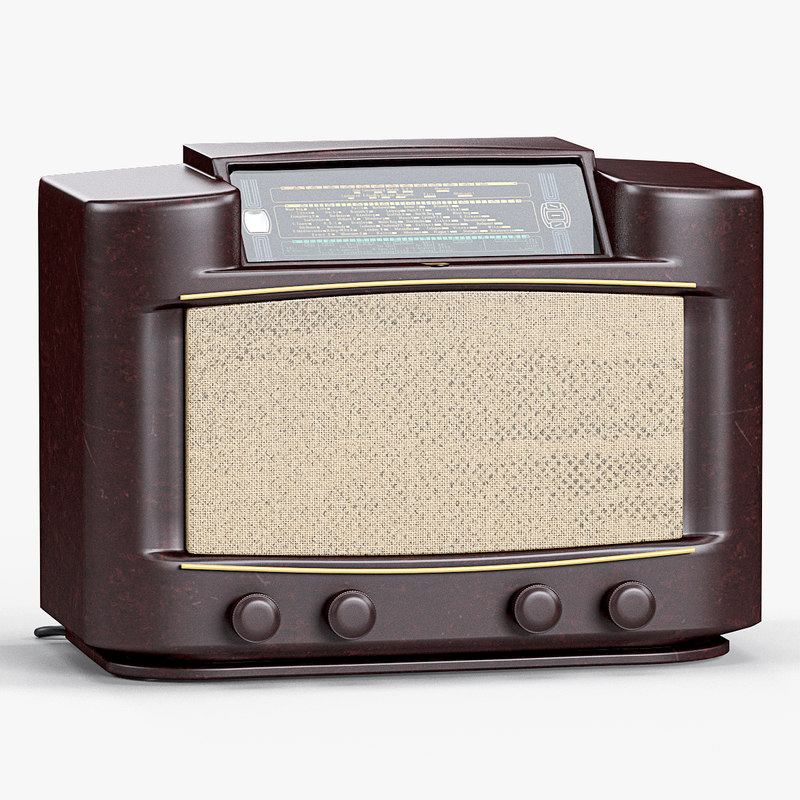 Vintage radio philips 170a model - TurboSquid 1405371