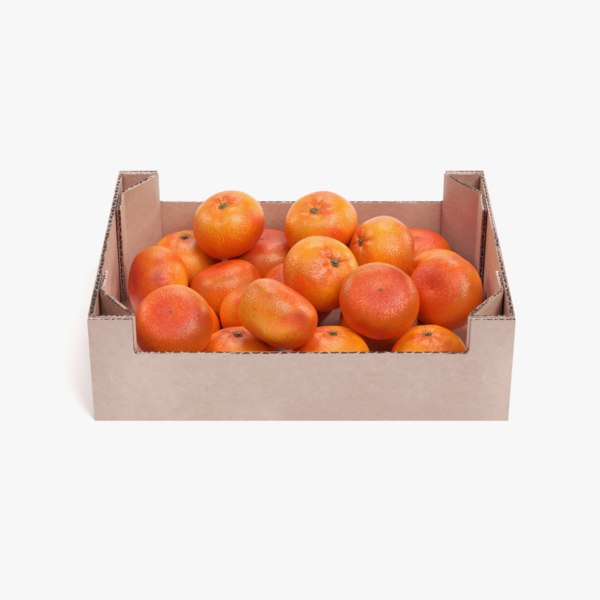3D model tangerines box - TurboSquid 1405449