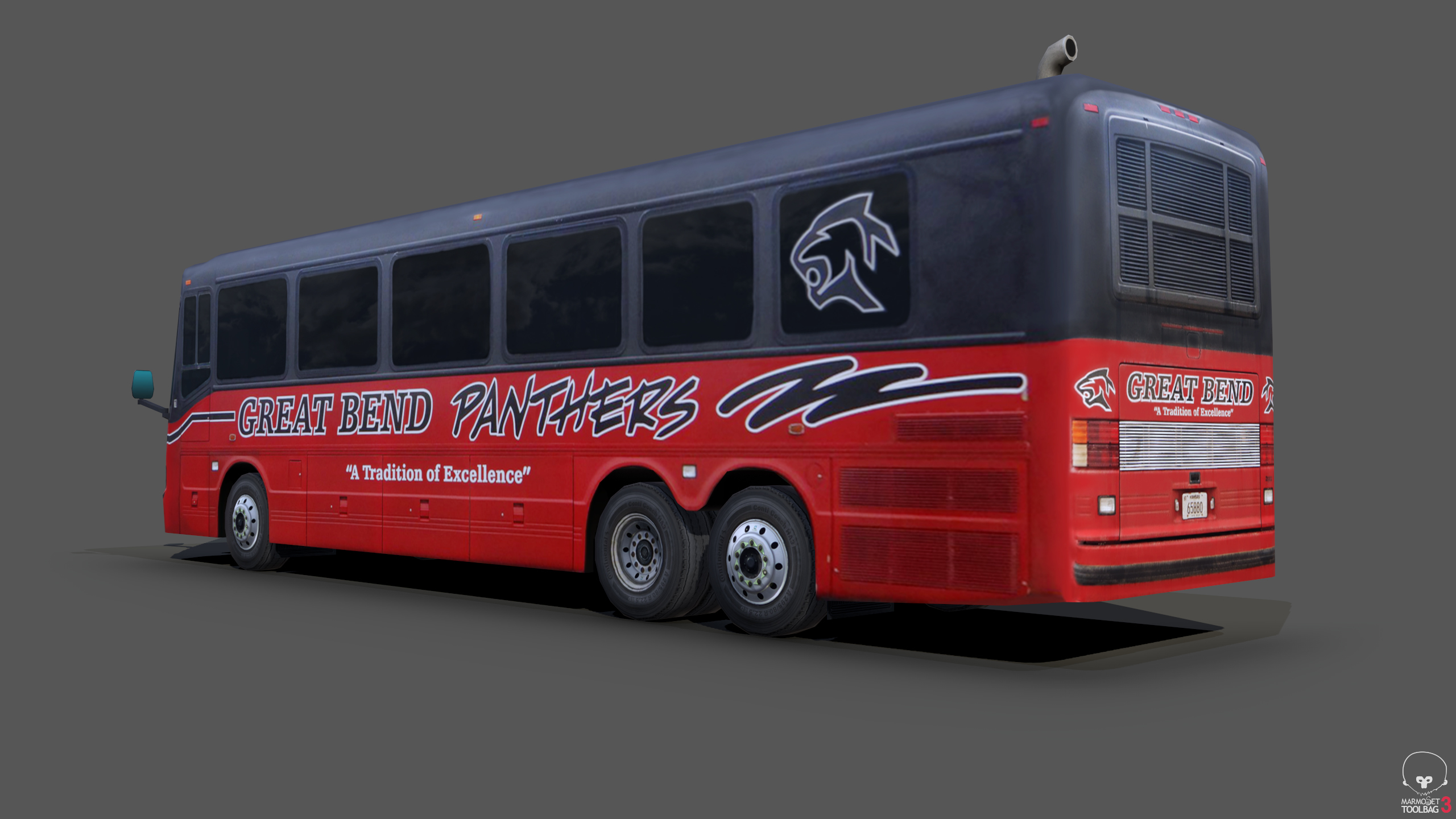 Blue bird ltc40 coach bus 3D model - TurboSquid 1405519