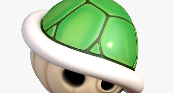 Turtle shell green super mario 3D model - TurboSquid 1405503