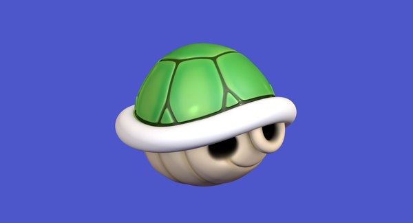 Schildkröte Koopa Troopa Shell Grün Super Mario 3D-Modell - TurboSquid ...