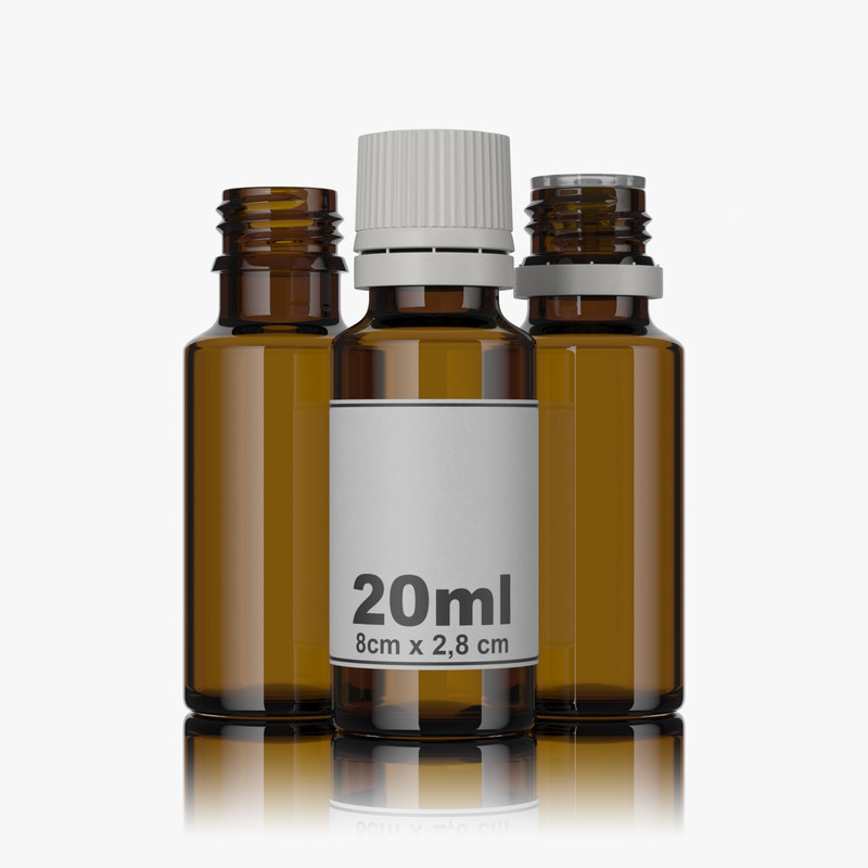 Bottle 20ml 3D model - TurboSquid 1245686