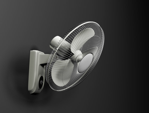 functional wall fan 3d 3ds