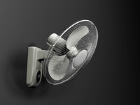functional wall fan 3d 3ds