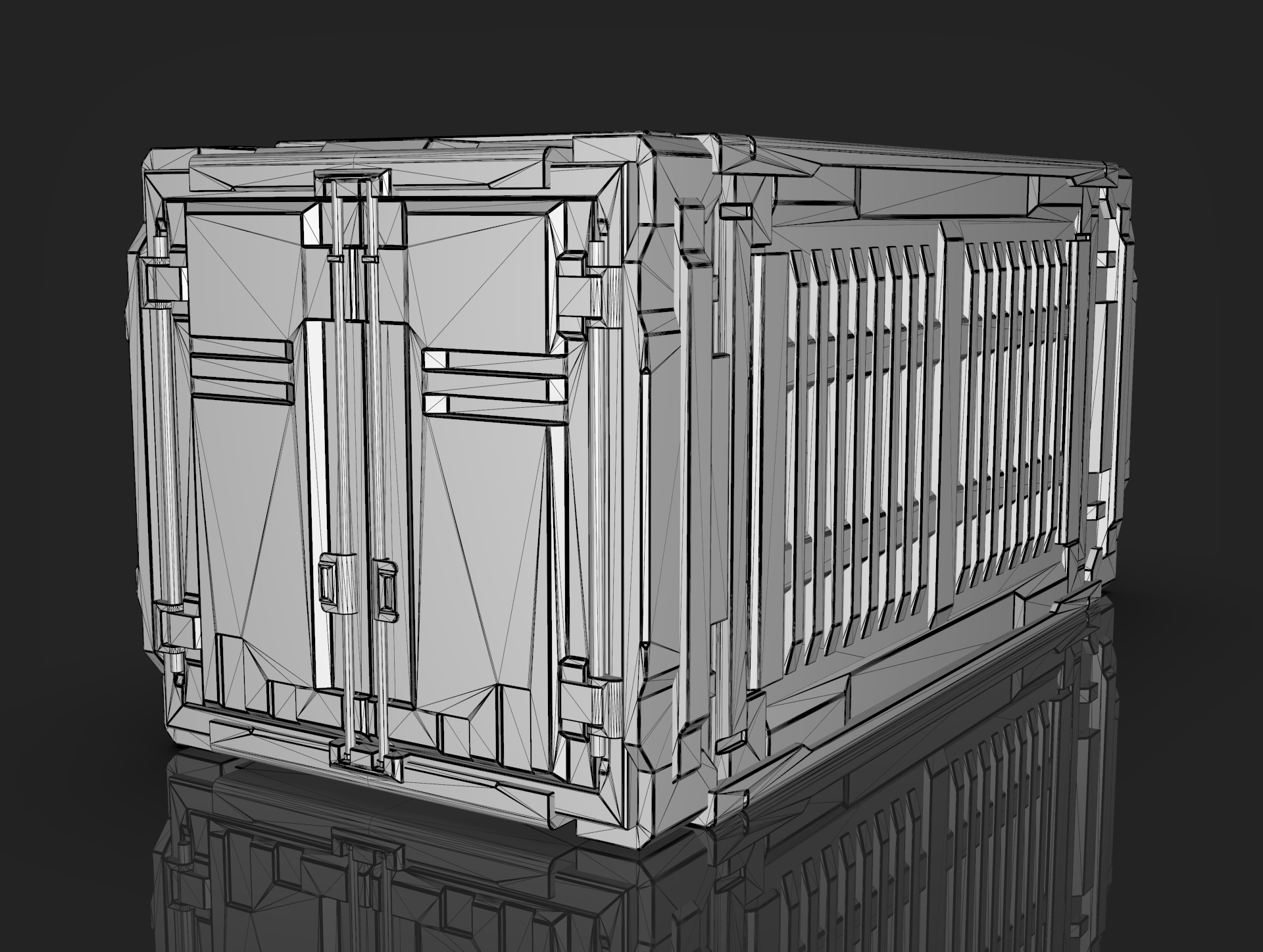 Sci-fi industrial container 3D model - TurboSquid 1405575
