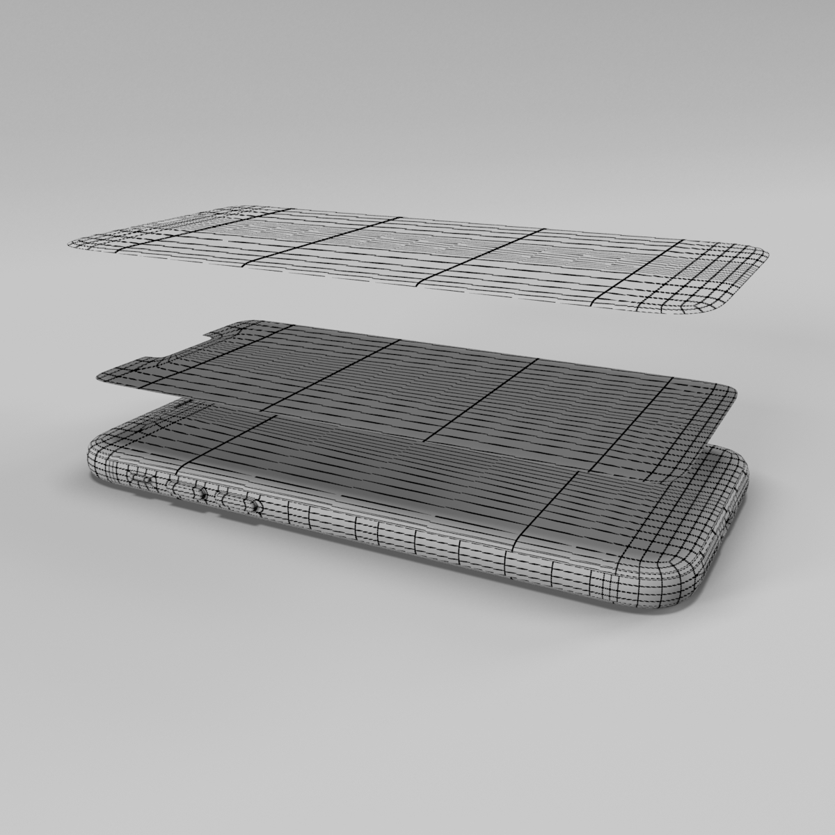 3D generic smartphone model - TurboSquid 1405632