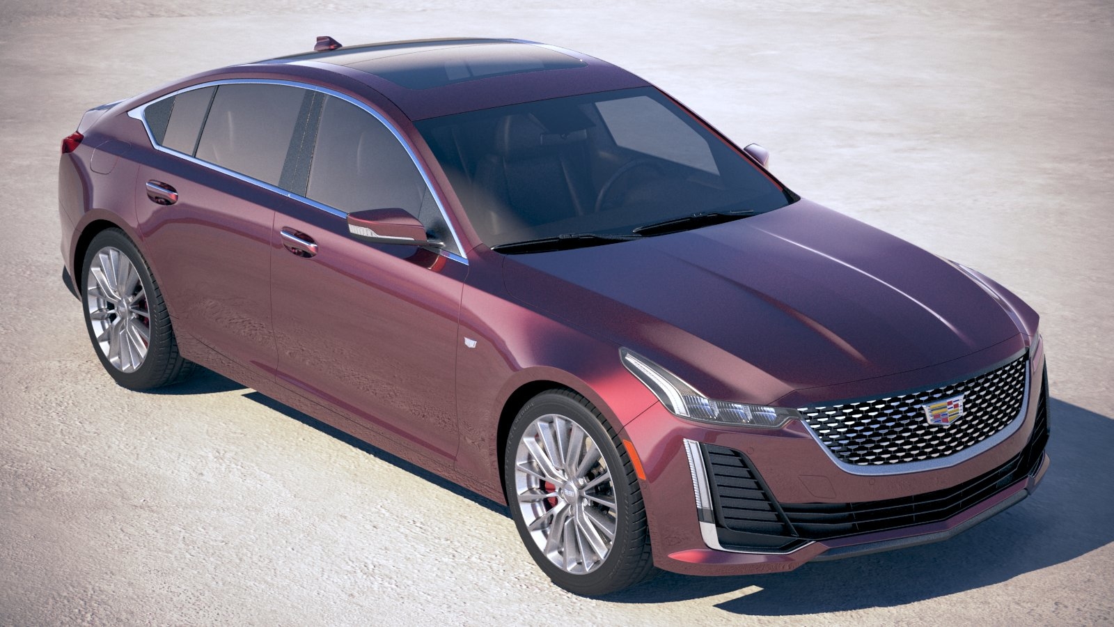 Cadillac ct5 550t 3D model - TurboSquid 1404364