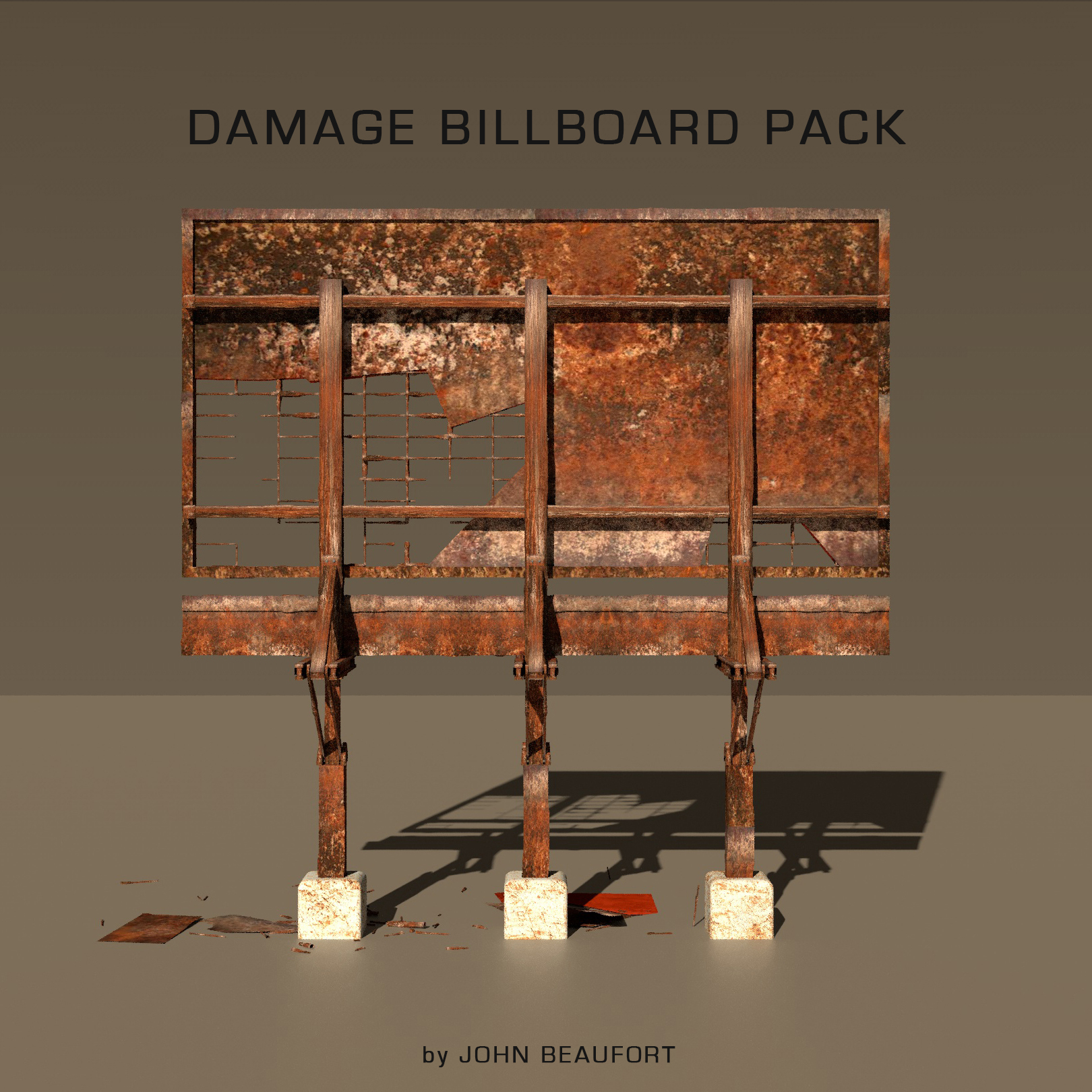 Damage billboard pack 3D model - TurboSquid 1405694