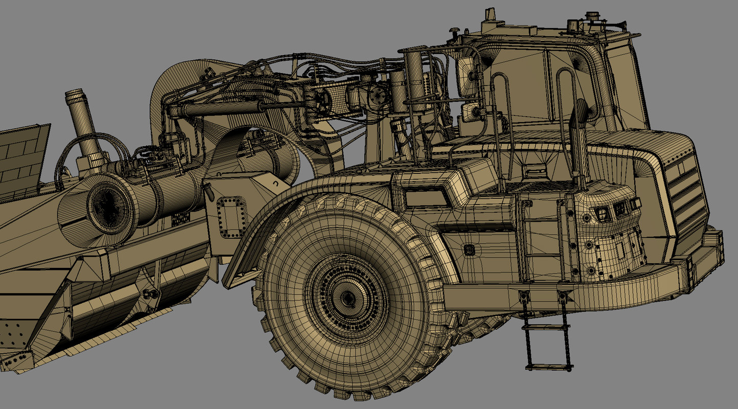 Wheel tractor-scrapers 3D - TurboSquid 1405729