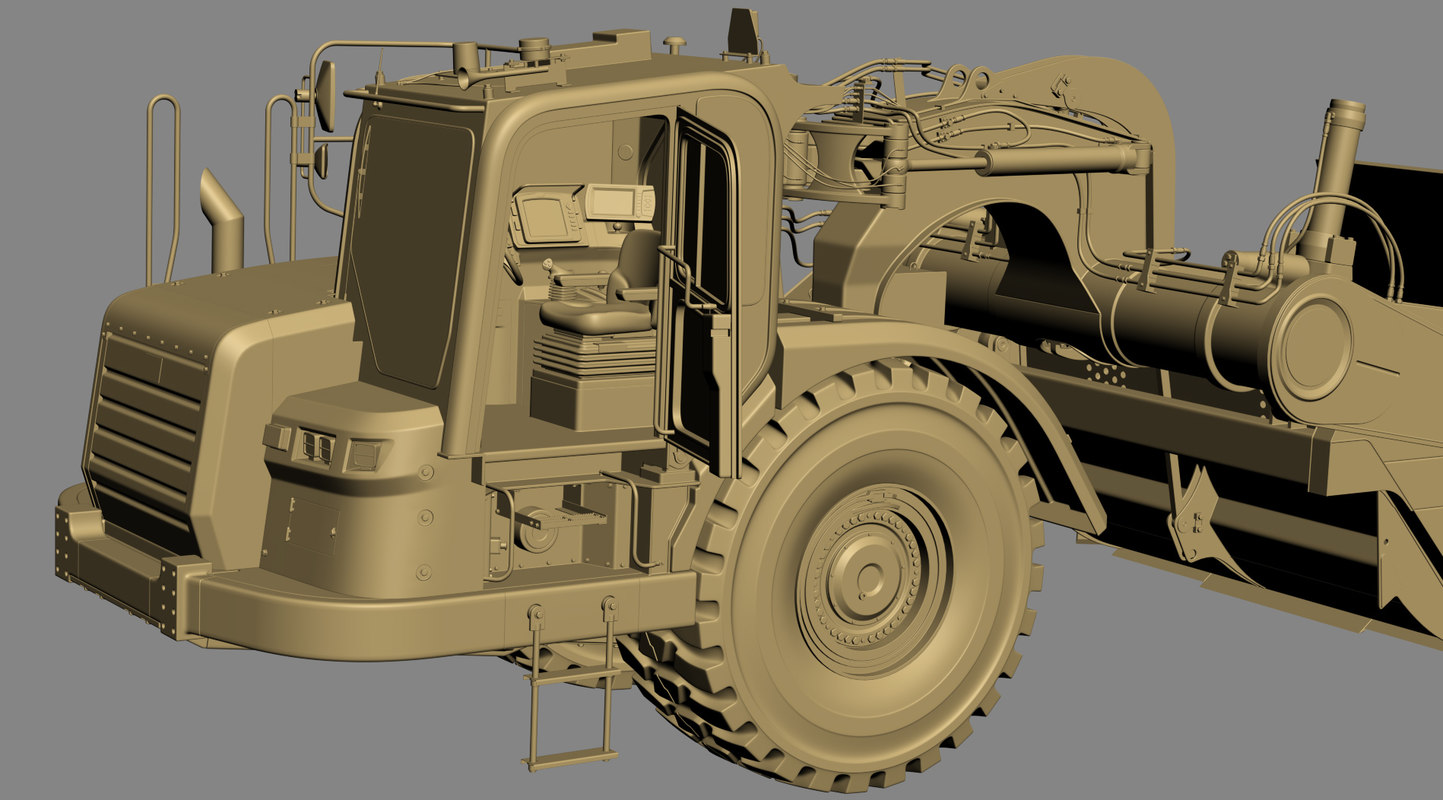 Wheel tractor-scrapers 3D - TurboSquid 1405729