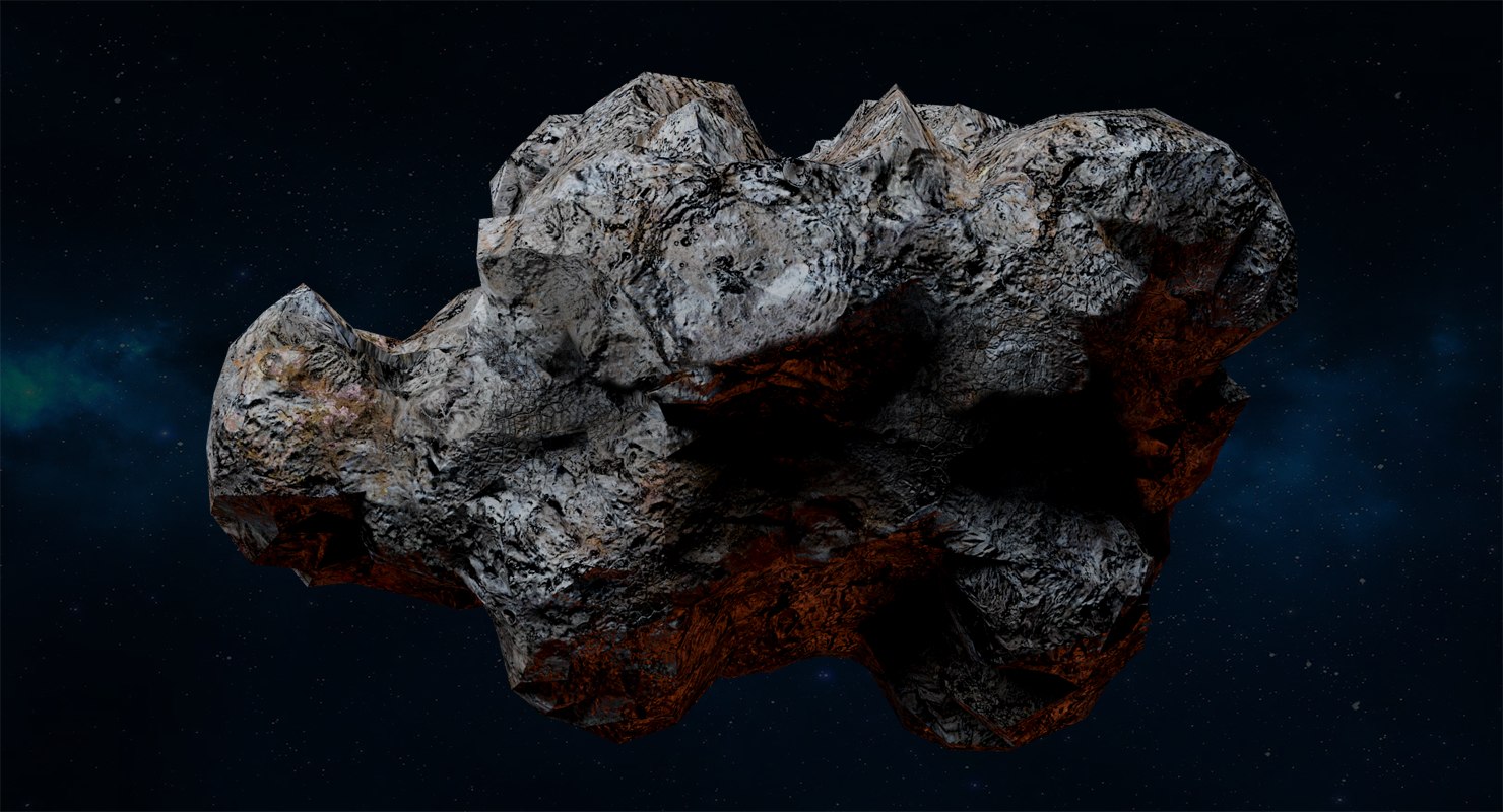 Rocky asteroid 3 model - TurboSquid 1405765