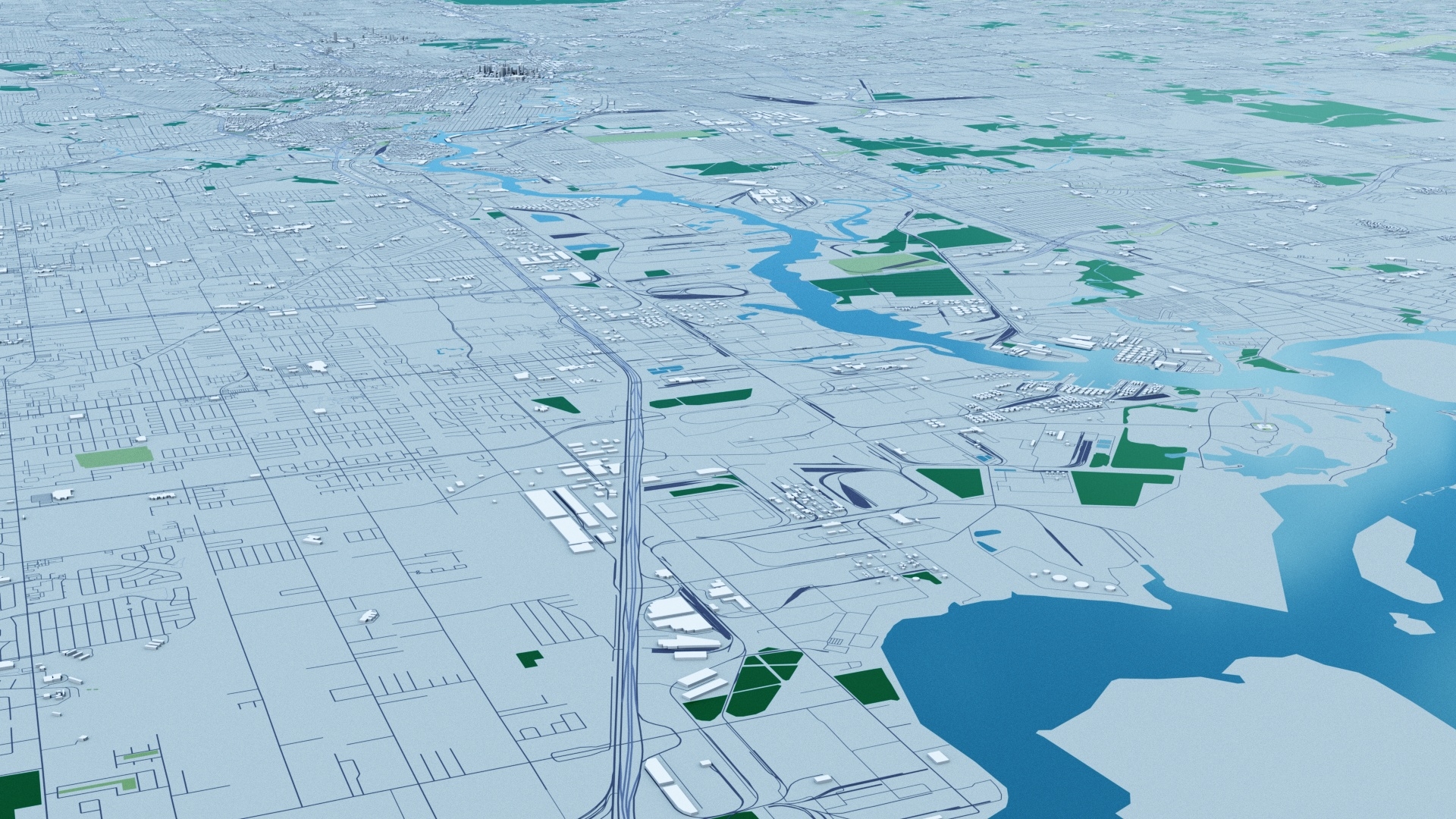 Terrain buildings city 3D model - TurboSquid 1405810