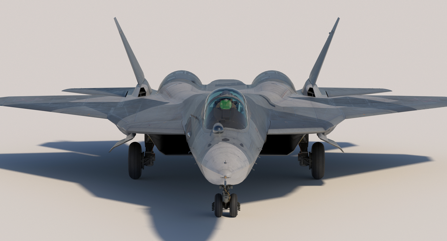 Sukhoi su57 prototype 052 model - TurboSquid 1405996