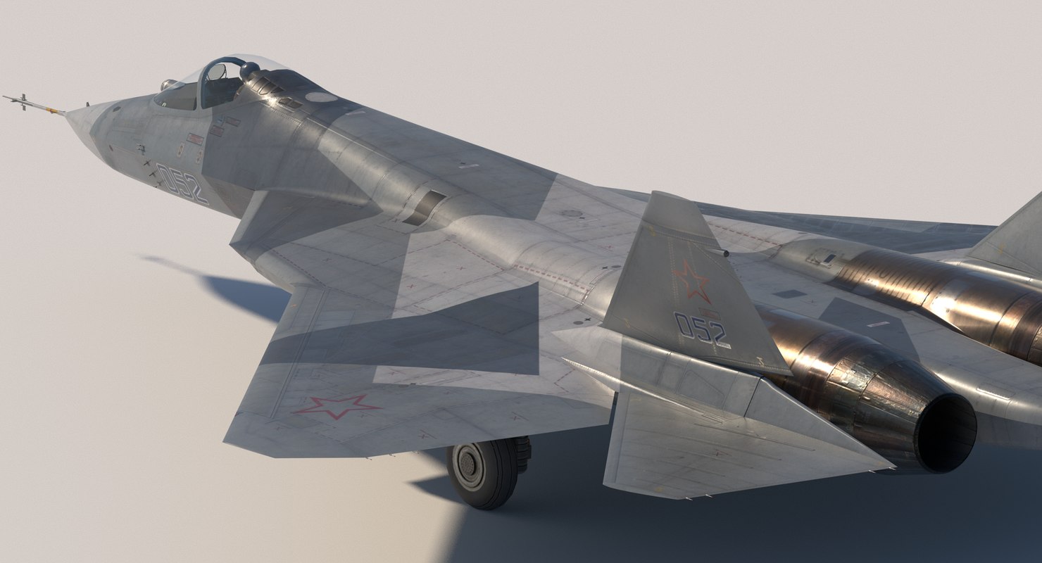 Sukhoi su57 prototype 052 model - TurboSquid 1405996