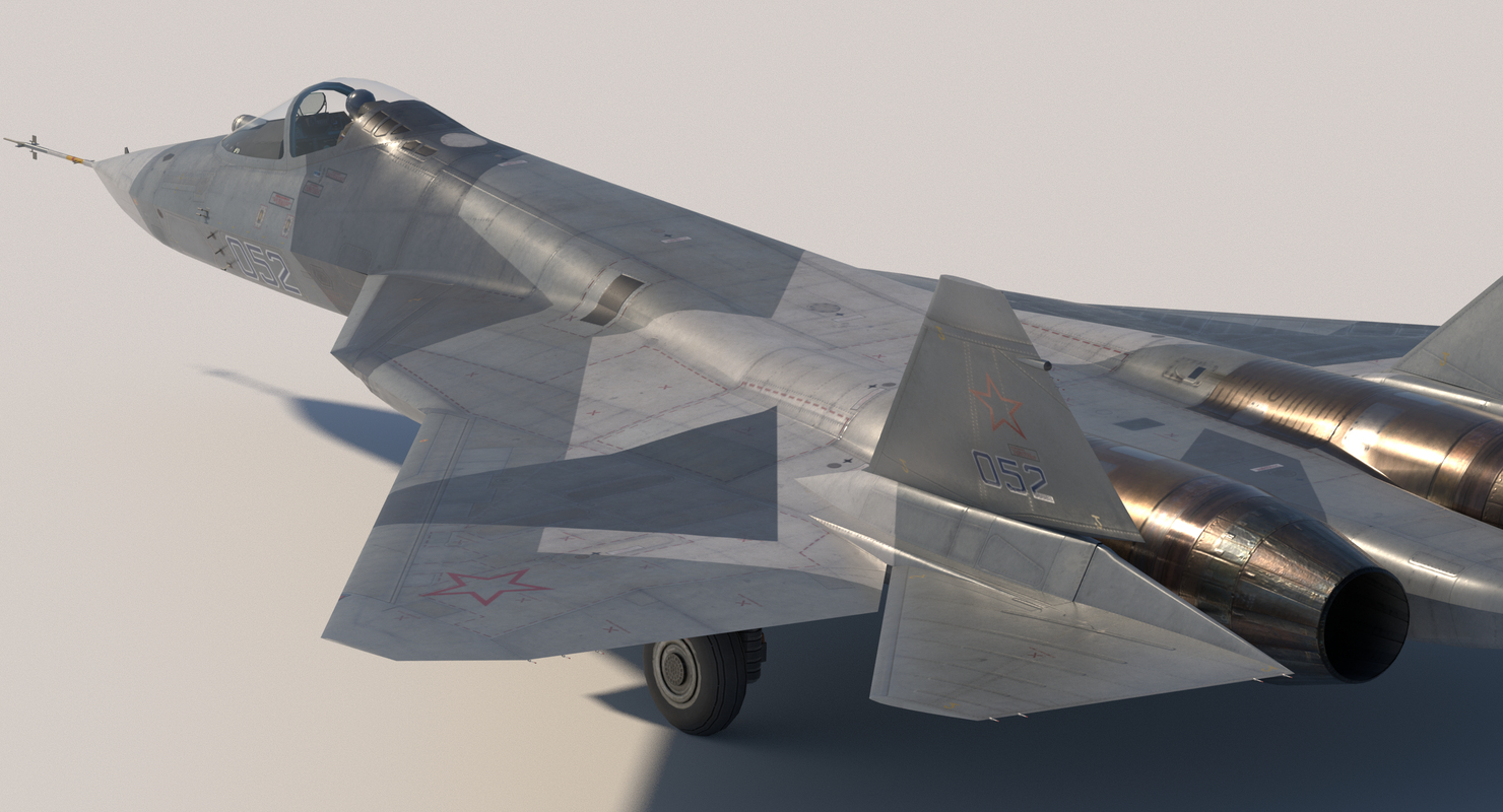 Sukhoi su57 prototype 052 model - TurboSquid 1405996