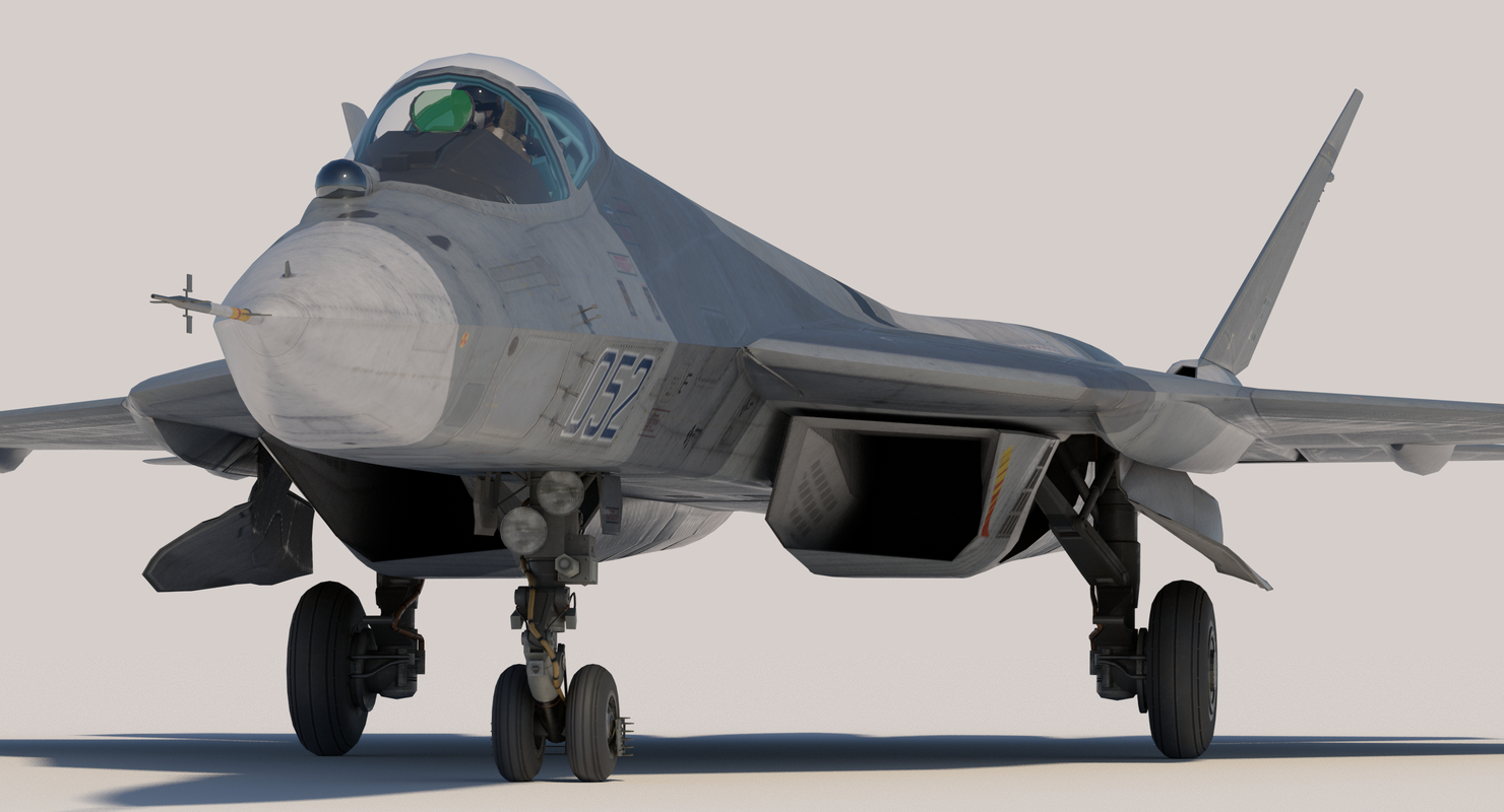 Sukhoi su57 prototype 052 model - TurboSquid 1405996