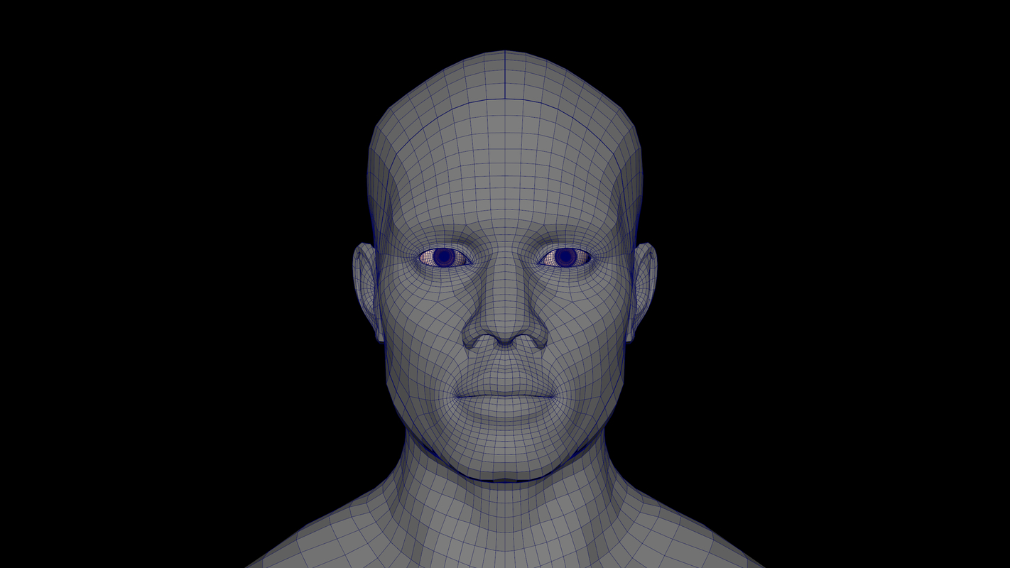 Male character rig head face model - TurboSquid 1405775