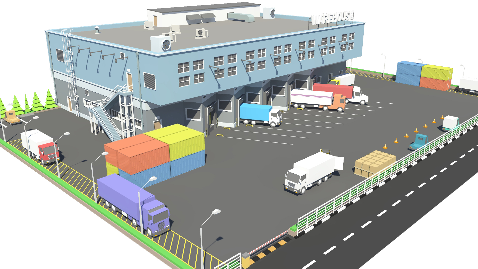 Armazém 01 Modelo 3D - TurboSquid 1405879