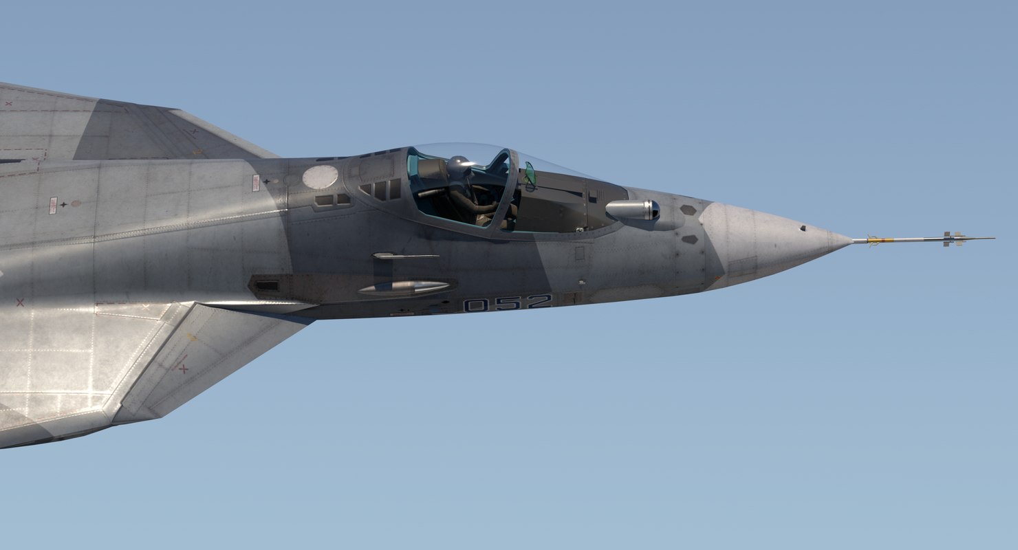 Sukhoi su57 prototype 052 model - TurboSquid 1405996