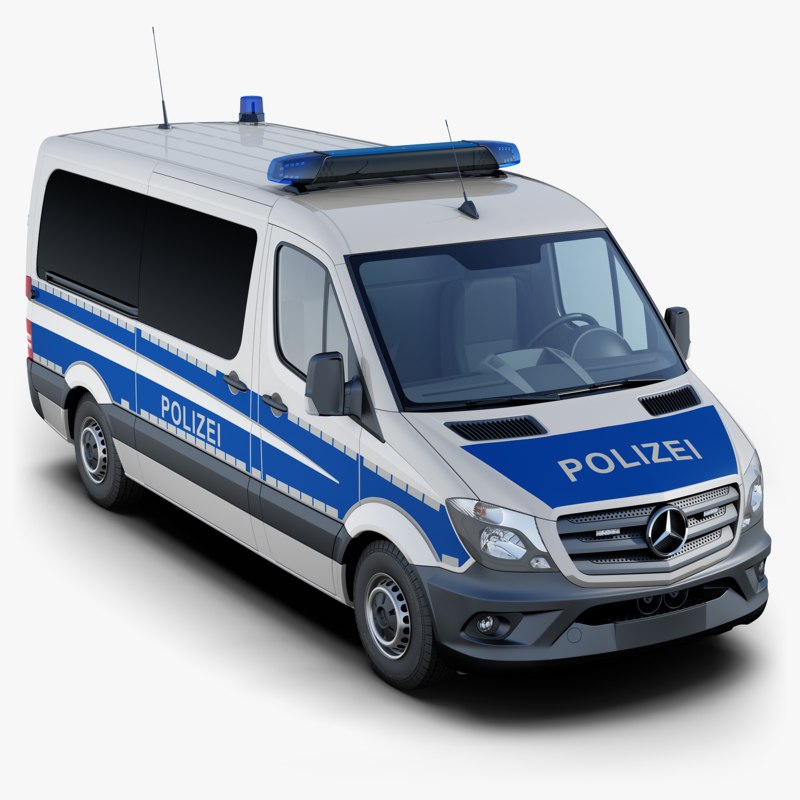 Mercedes-Benz Sprinter Deutsche Polizei 3D-Modell - TurboSquid 1405939