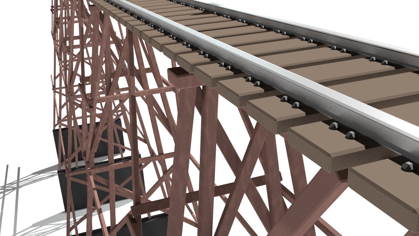 Trestle bridge 3D model - TurboSquid 1406130