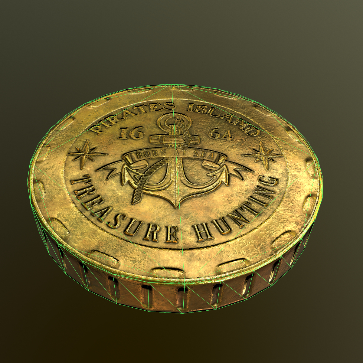 3D 3 coin model - TurboSquid 1406177