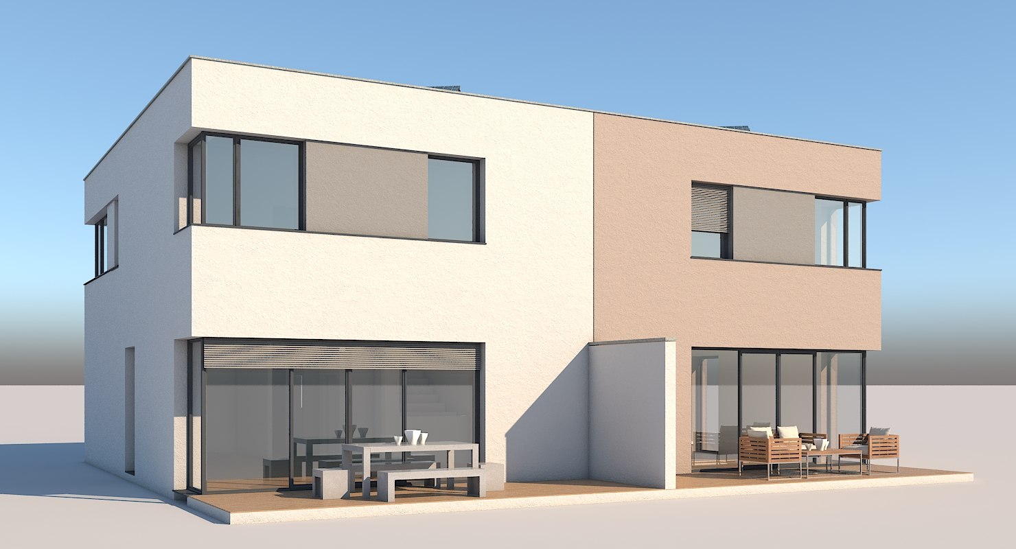 Contemporary house model - TurboSquid 1406161