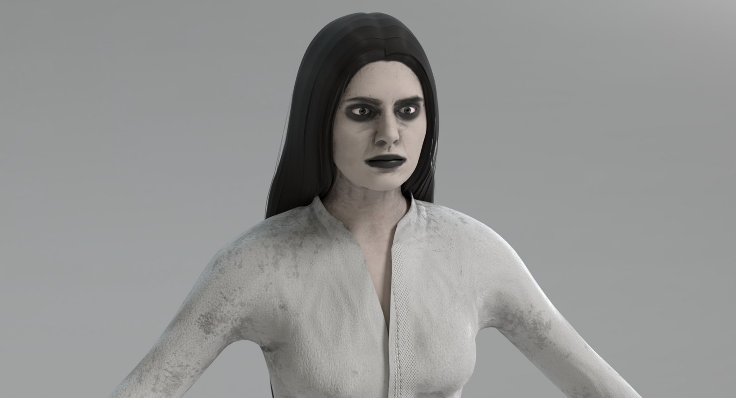 3D female ghost model - TurboSquid 1406157