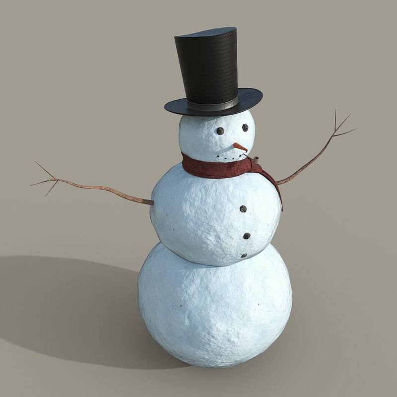 Snowman 3D model - TurboSquid 1406186