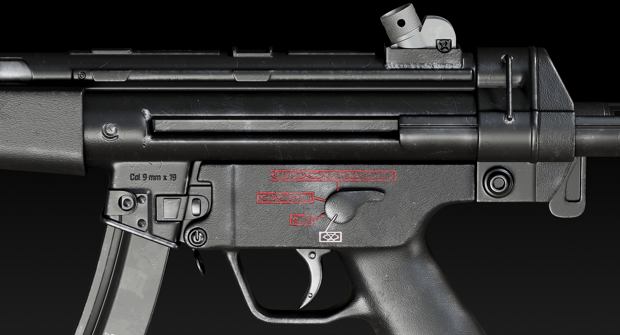 MP5A2 9MM Modelo 3D - TurboSquid 1406217