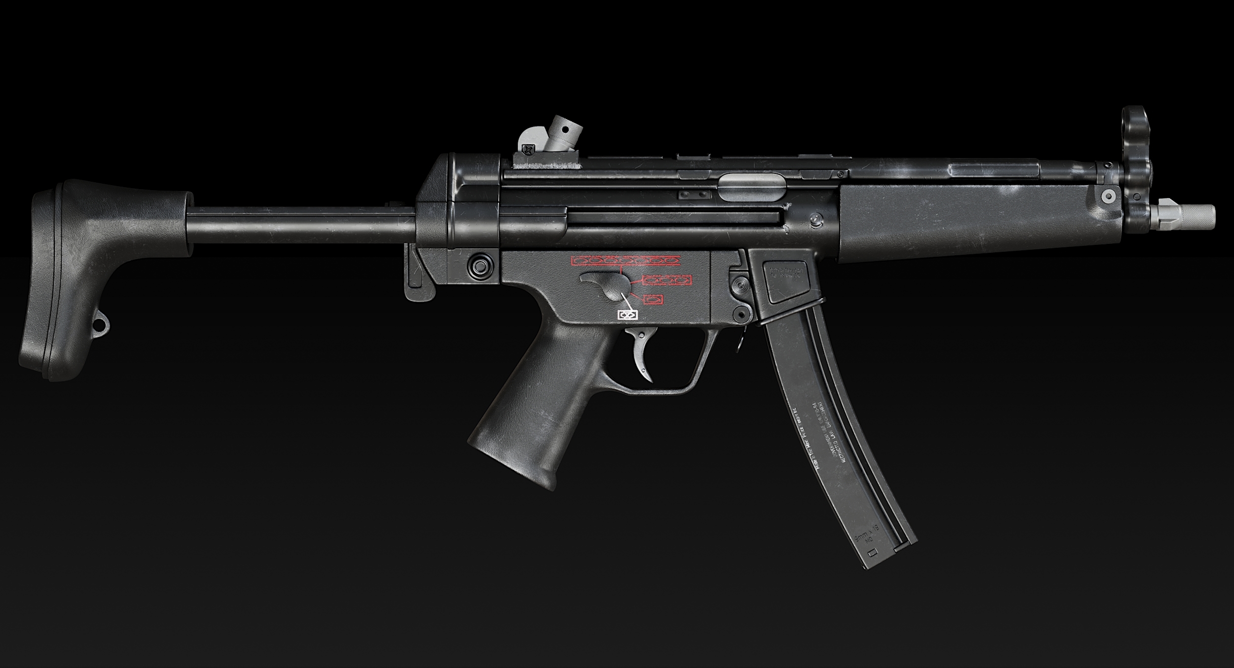 MP5A2 9MM 3D-Modell - TurboSquid 1406217