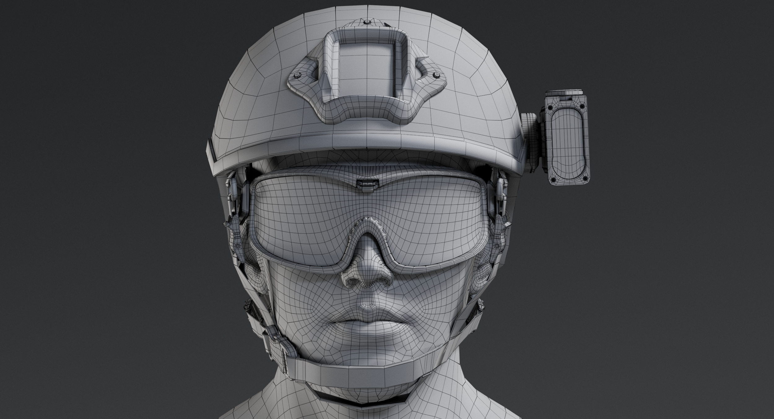 Male military head model - TurboSquid 1406221