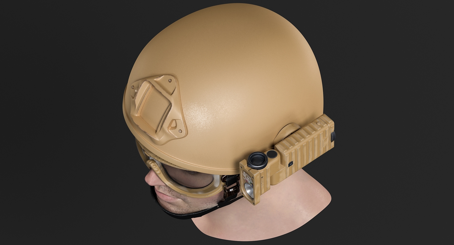 Male military head model - TurboSquid 1406221