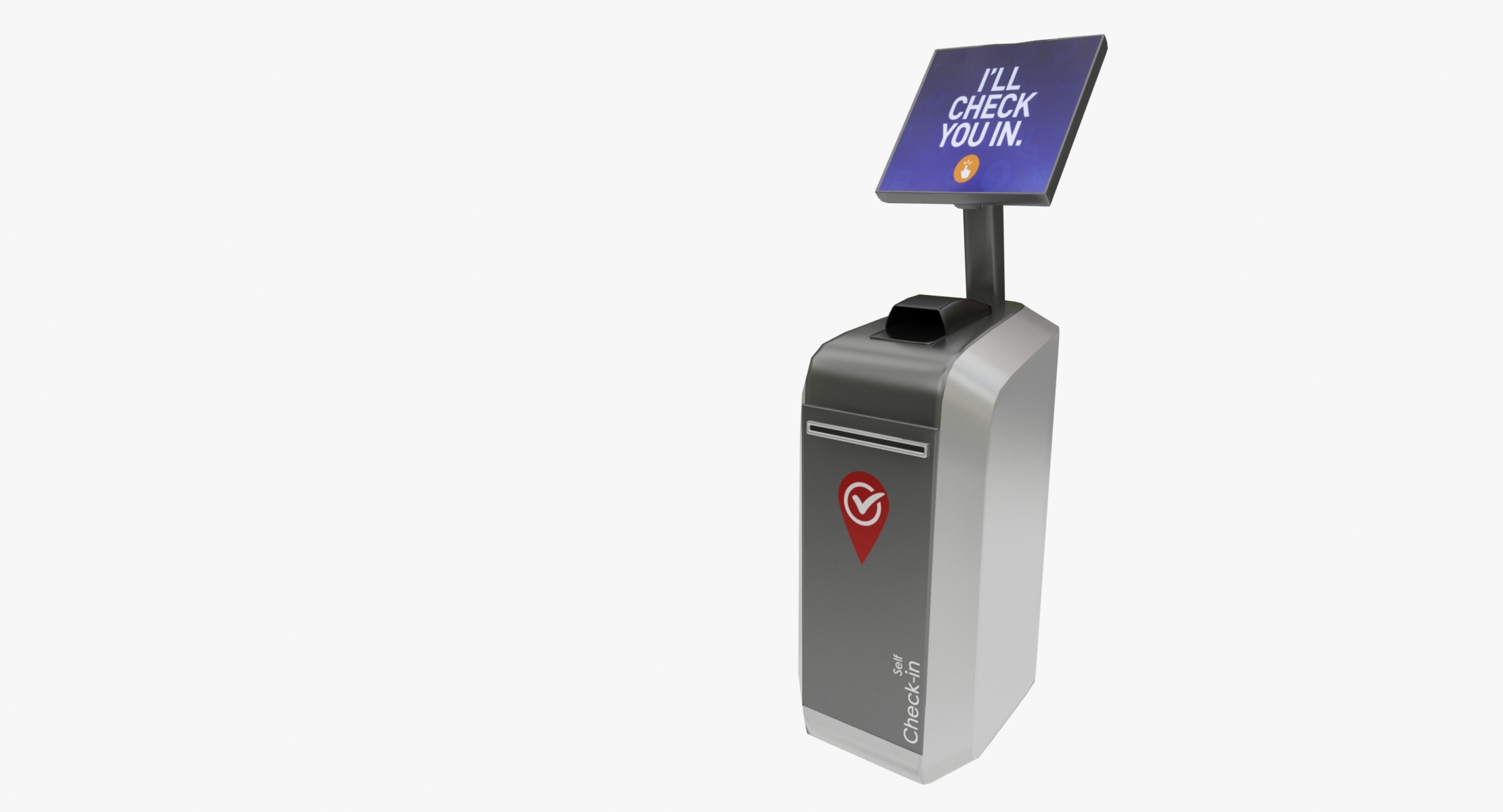 Quiosque de auto check-in Modelo 3D - TurboSquid 1406280