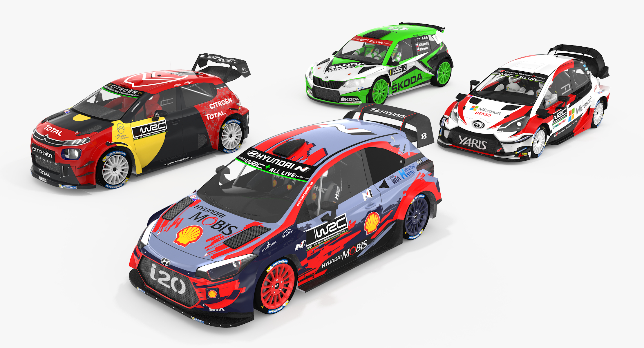 3D pack fia world rally model - TurboSquid 1406411