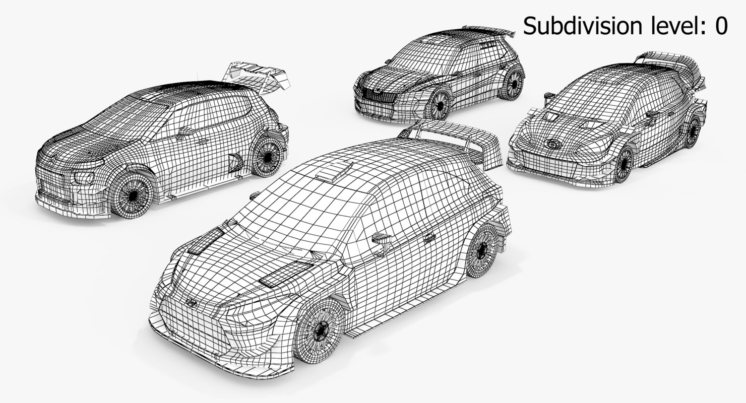 3D pack fia world rally model - TurboSquid 1406411