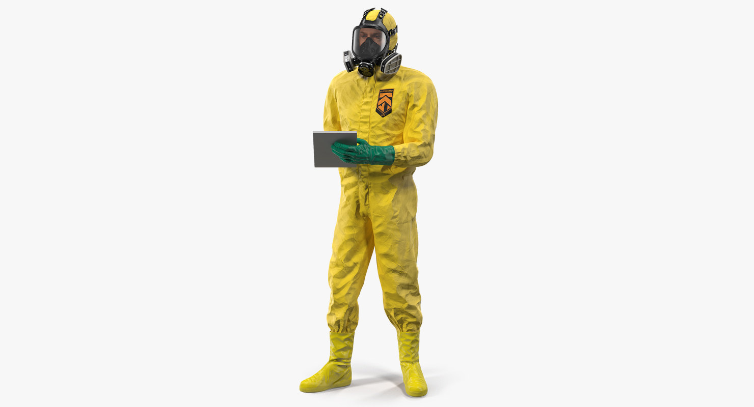 3D hazardous materials worker - TurboSquid 1406436