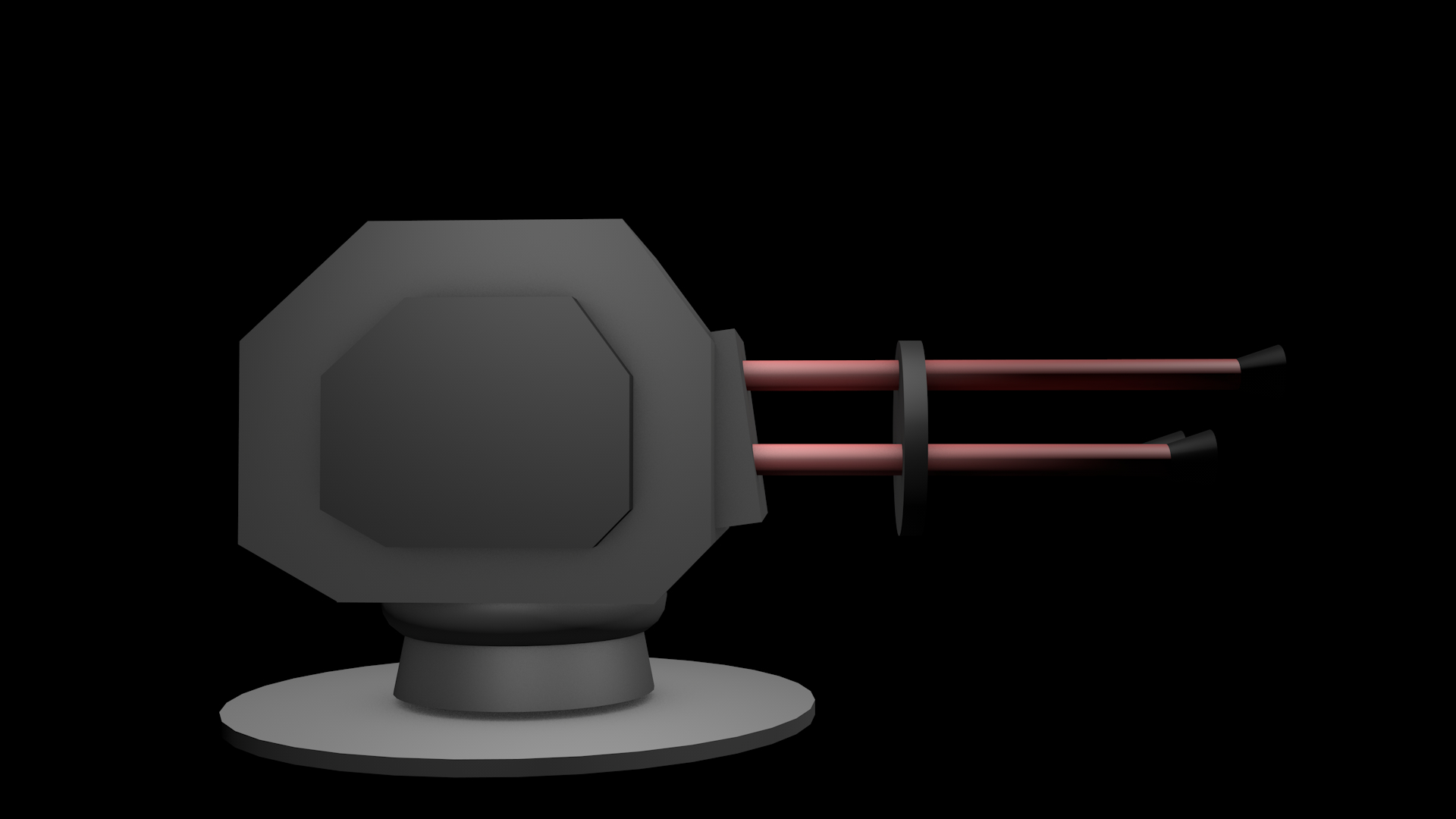 3d Low Poly Turret Turbosquid 1406585